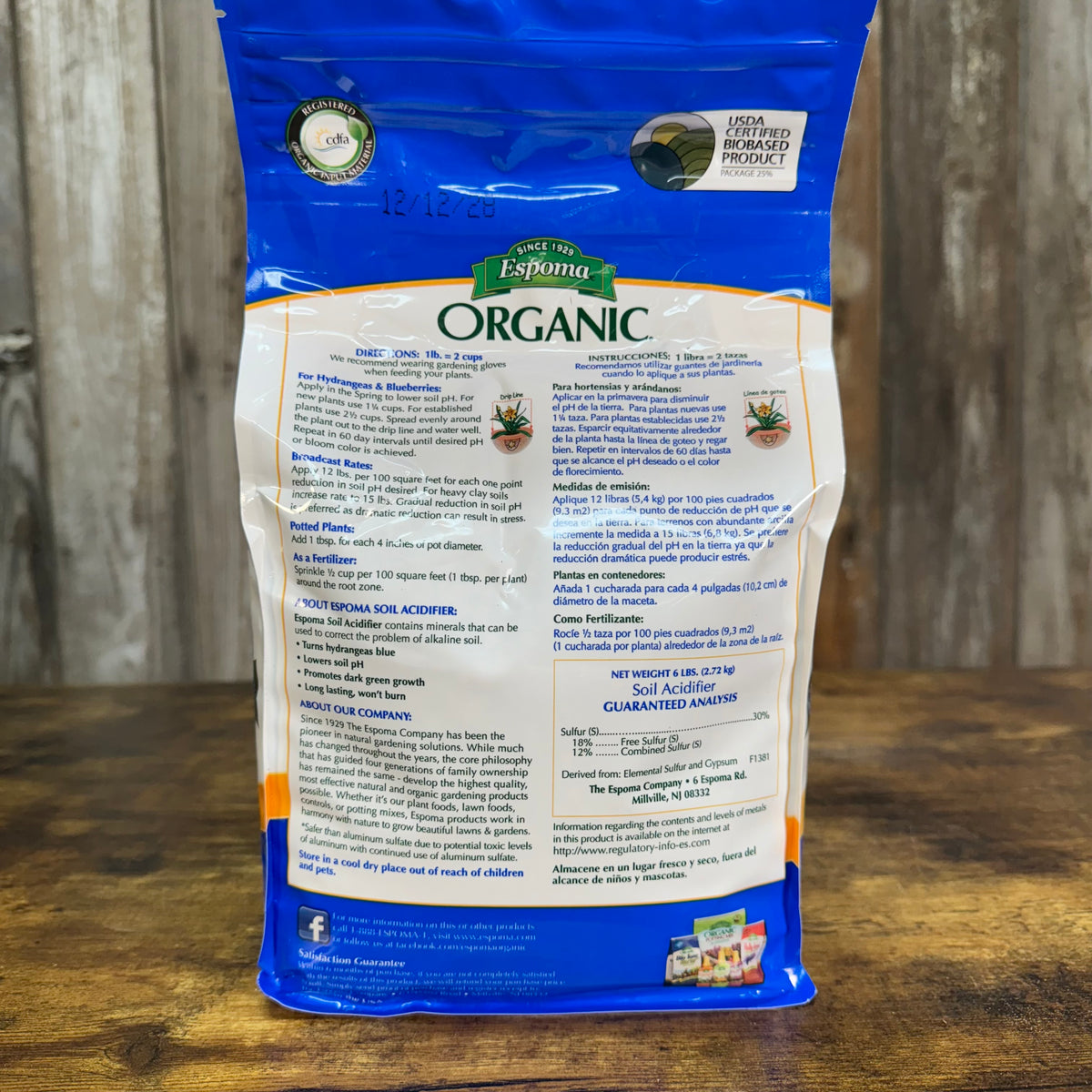 Espoma Organic Soil Acidifier – Wasson Nursery