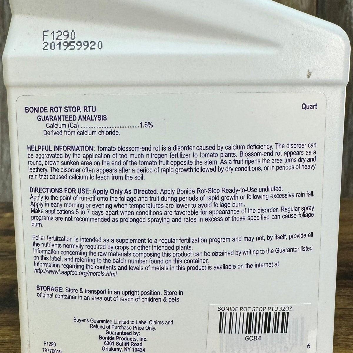 Bonide Rot-Stop Tomato Blossom Set Spray – Wasson Nursery