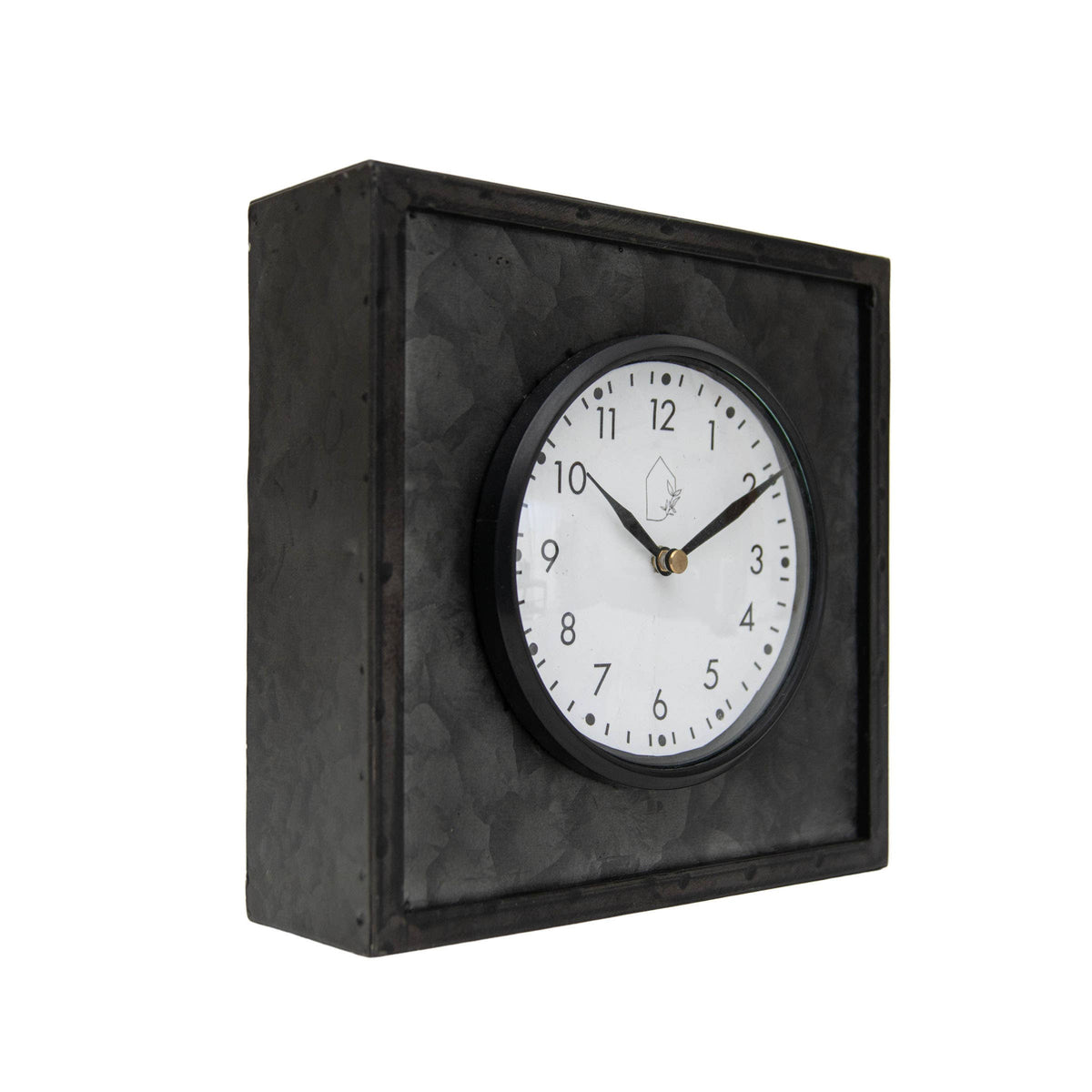 Logan Farmhouse Black Metal & Plexiglass Tabletop Clock – Wasson Nursery