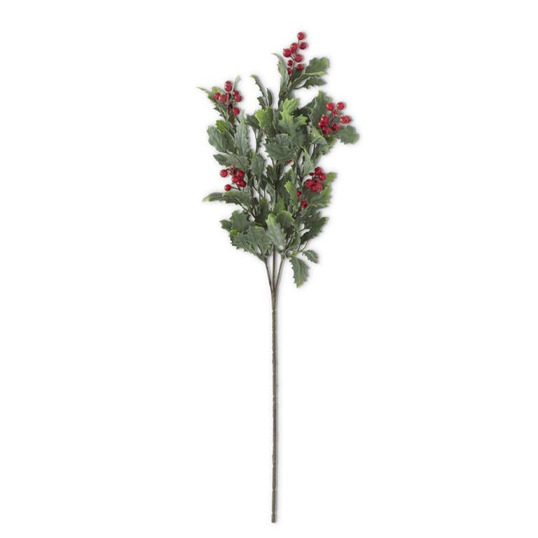 K&K Interiors 30" Holly Stem - Realistic Christmas Decor – Wasson Nursery